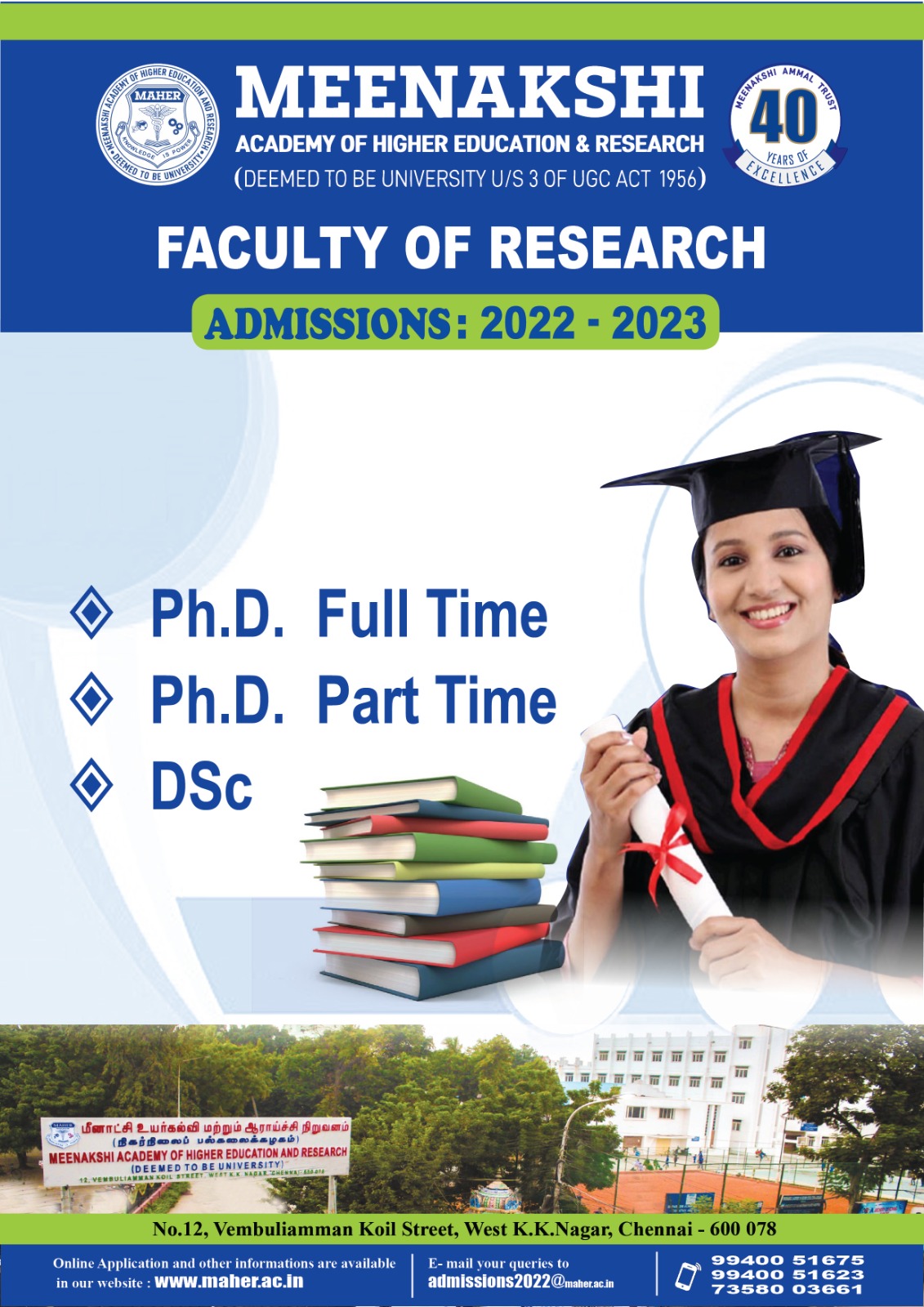 Faculty of Research Admission – MAHER